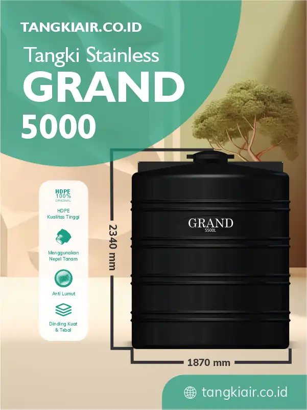 Harga Tangki Air 5000 Liter Stainless Steel Berkualitas Premium ...