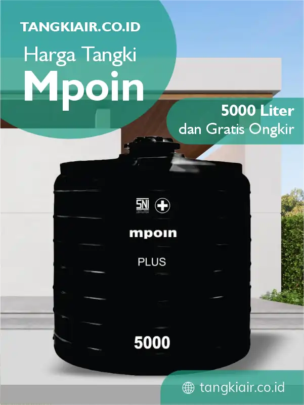Review Tangki Mpoin Ukuran 5000 Liter - Tangki Air