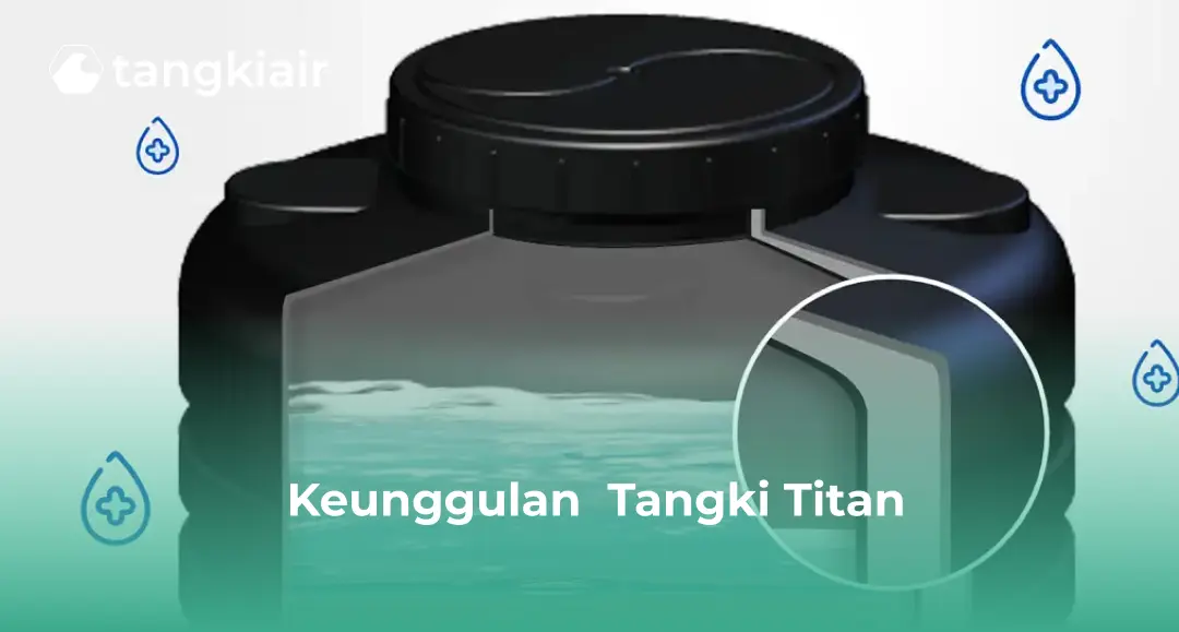 Jual Tangki HDPE Merk Titan Asli Bergaransi - Tangki Air