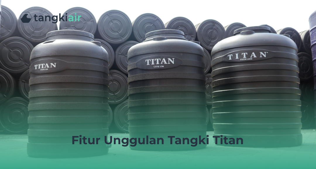 Tangki Vertikal Plastik Merk Titan Dengan Daya Tahan - Tangki Air